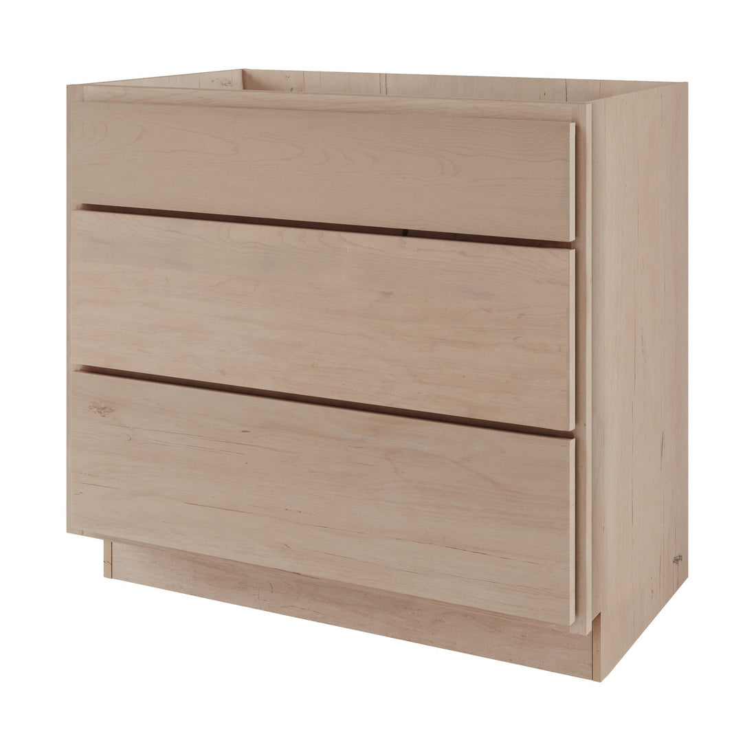 Maple Unfinished 18" 3-Drawer Base Cabinet – Amishwerks