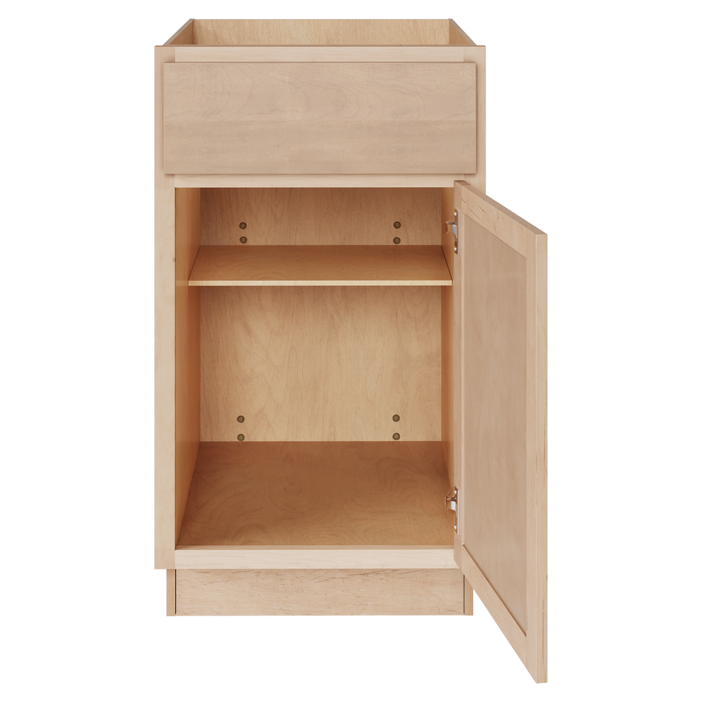 Maple Unfinished 18" Base Cabinet Maple Unfinished 18" Base Cabinet ...