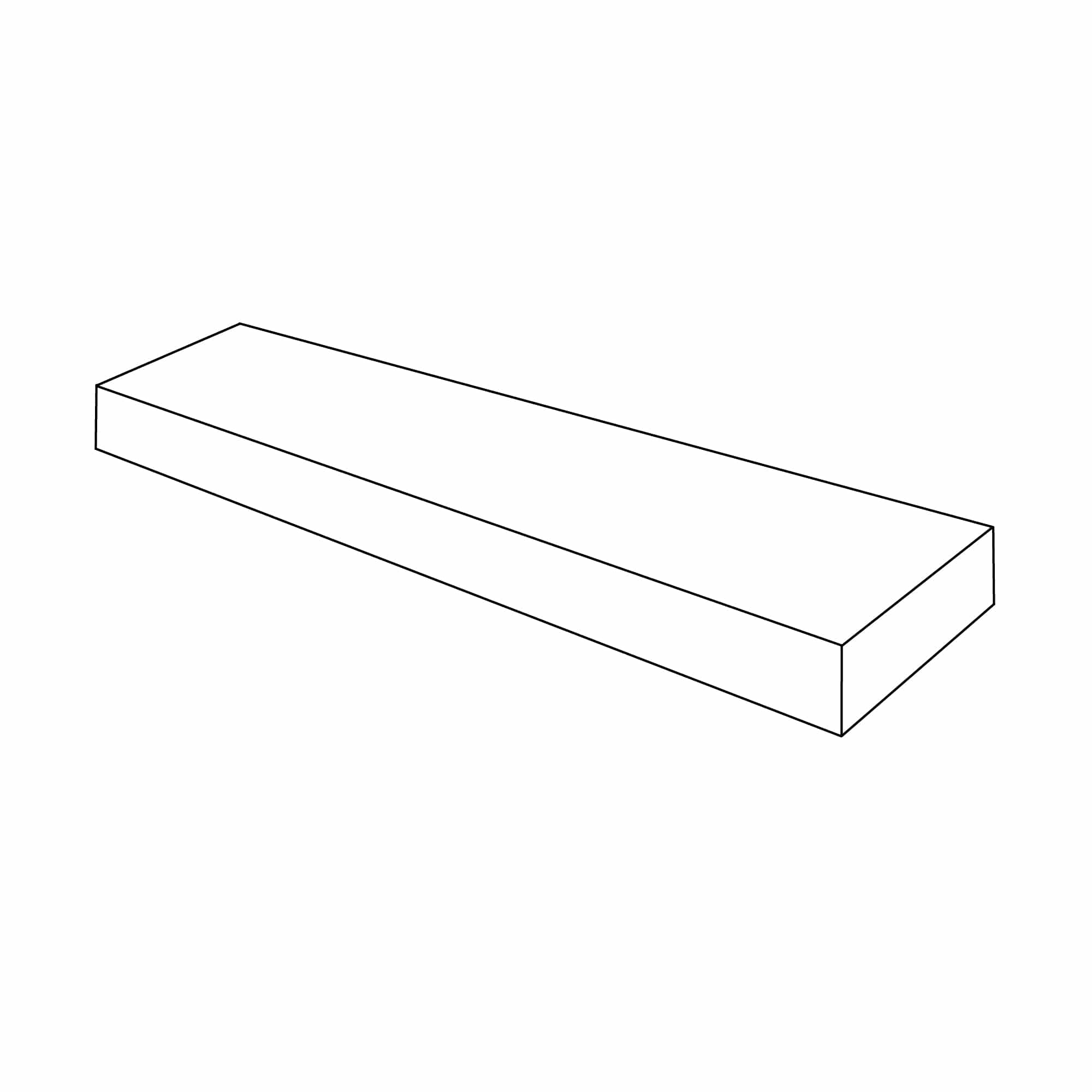 Pure White 36" Floating Shelf Pure White 36" Floating Shelf – Amishwerks